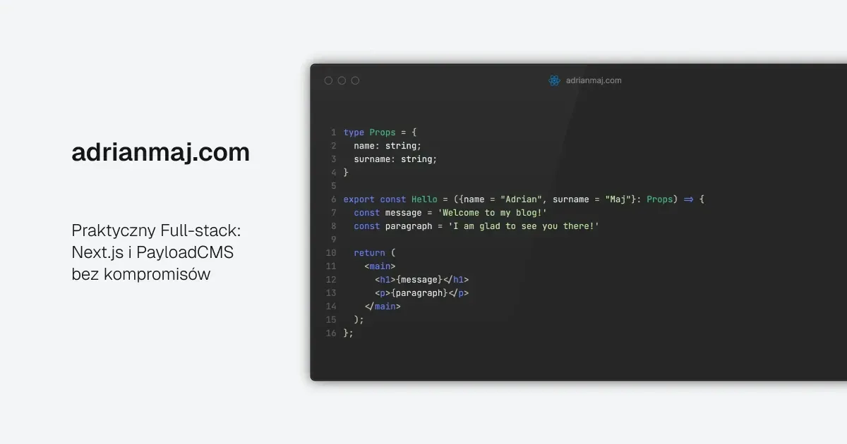 Home | Adrian Maj - Full-stack Developer | adrianmaj.com | adrianmaj.com